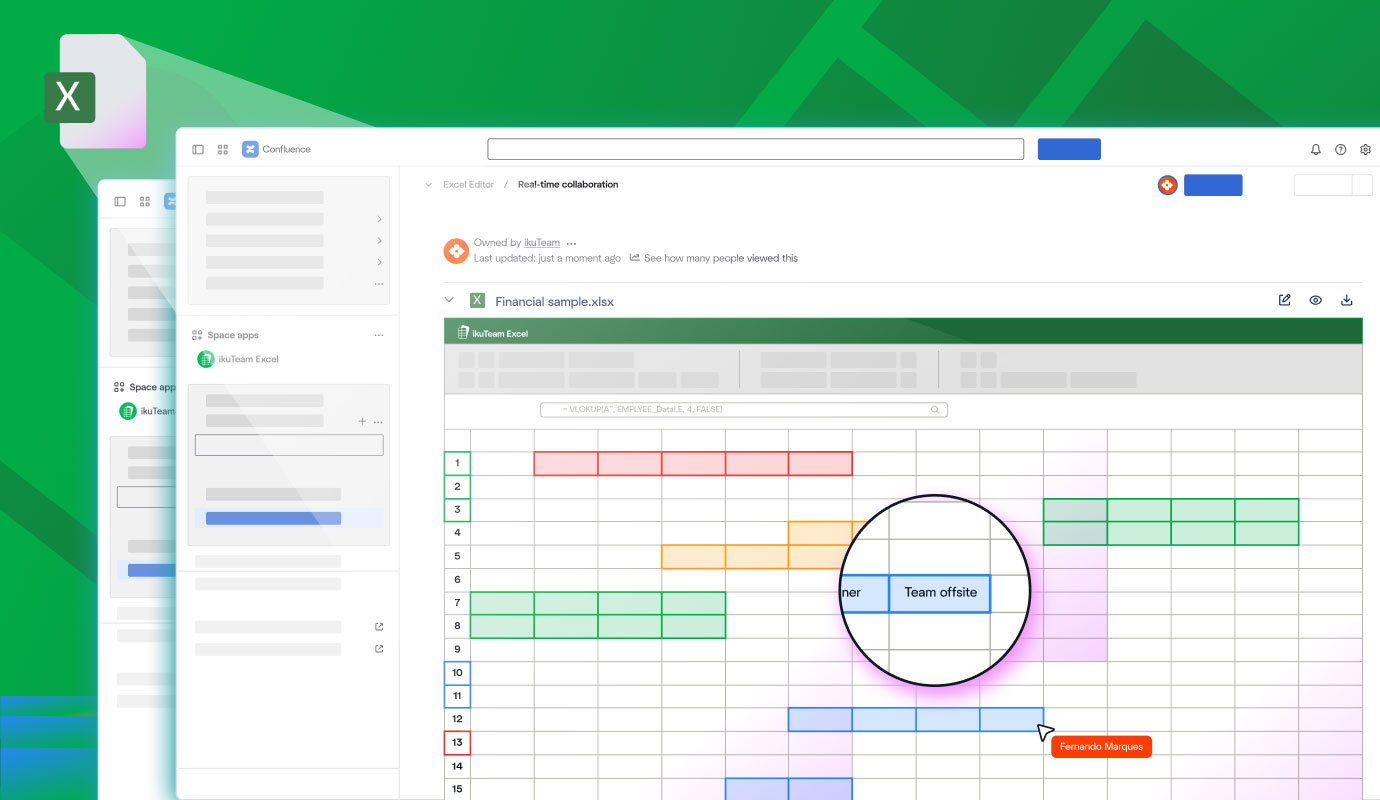 Excel in Confluence | Embed and Edit Live Spreadsheets | ikuTeam